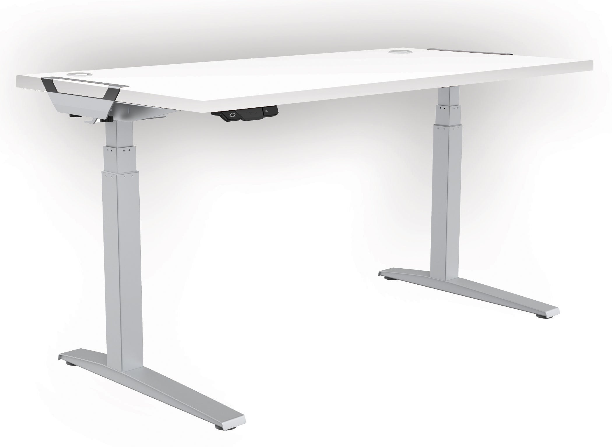 Fellowes Levado Sit Stand Desk, 1800mm, WHITE | Office Vogue